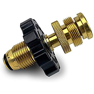 BLUEFIRE Universal Fit Propane Tank Adapter Convert POL QCC1 Type 1 to CGA 600 Devices Torch Burner Heater Connect 20 lb LP Service Valve to Appliance Tools Fuel on 1lb Handheld MAPP MAP Gas Cylinder