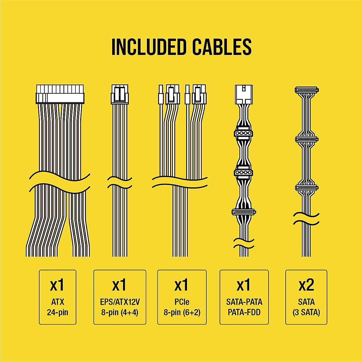 Corsair CV Series, CV550, 550 Watt, 80+ Bronze Certified, Fixed Cable Power Supply (CP-9020210-NA)