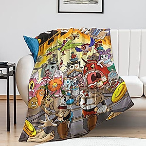 Anime Blankets Ultra-Soft Lightweight Throw Blanket for Couch Sofa Bed, Plush Cozy Blankets 40"x50"
