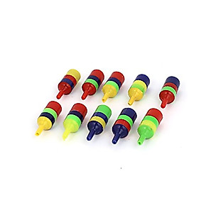 uxcell® 10pcs 3mm Air Tube Multicolor Striped Plastic Airstone Diffuser for Aquarium