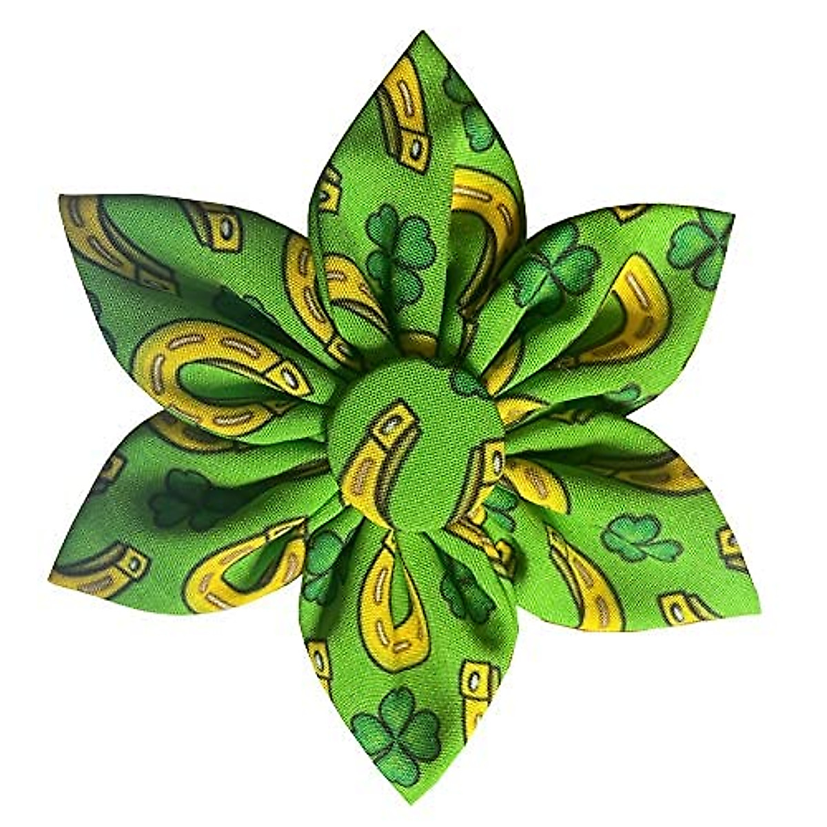 H&K Pet Pinwheel | Lucky Charm (Small) | St. Patricks Day Velcro Collar Accessory for Dogs/Cats | Fun Pet Pinwheel Collar Attachment | Cute, Comfortable Pet Accessory