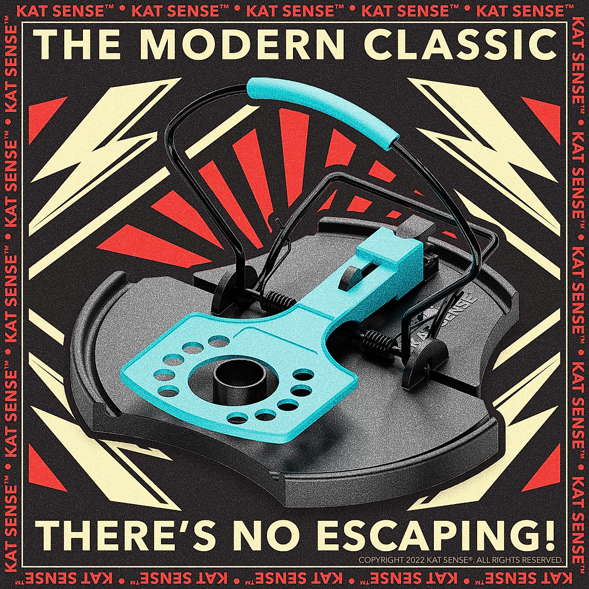 Kat Sense Large Rat Traps That Work, Instant Humane Kill Snap Trap for House, New Wide Strike Bar Captures 3x More Rodents Chipmunks Mice & Squirrels, Set of 4 Indoor Outdoor Mouse Traps Trampas Ratas