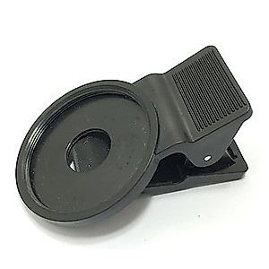 Generic 3pcs Universal Clip Lens 37mm Thread Clip Phone Camera Lens Clip Cellphone Wide Angle Lens Mobile Phone Macro Lens Wide-Angle Lens Cell Phone Telephone Black Phone Lens Clip