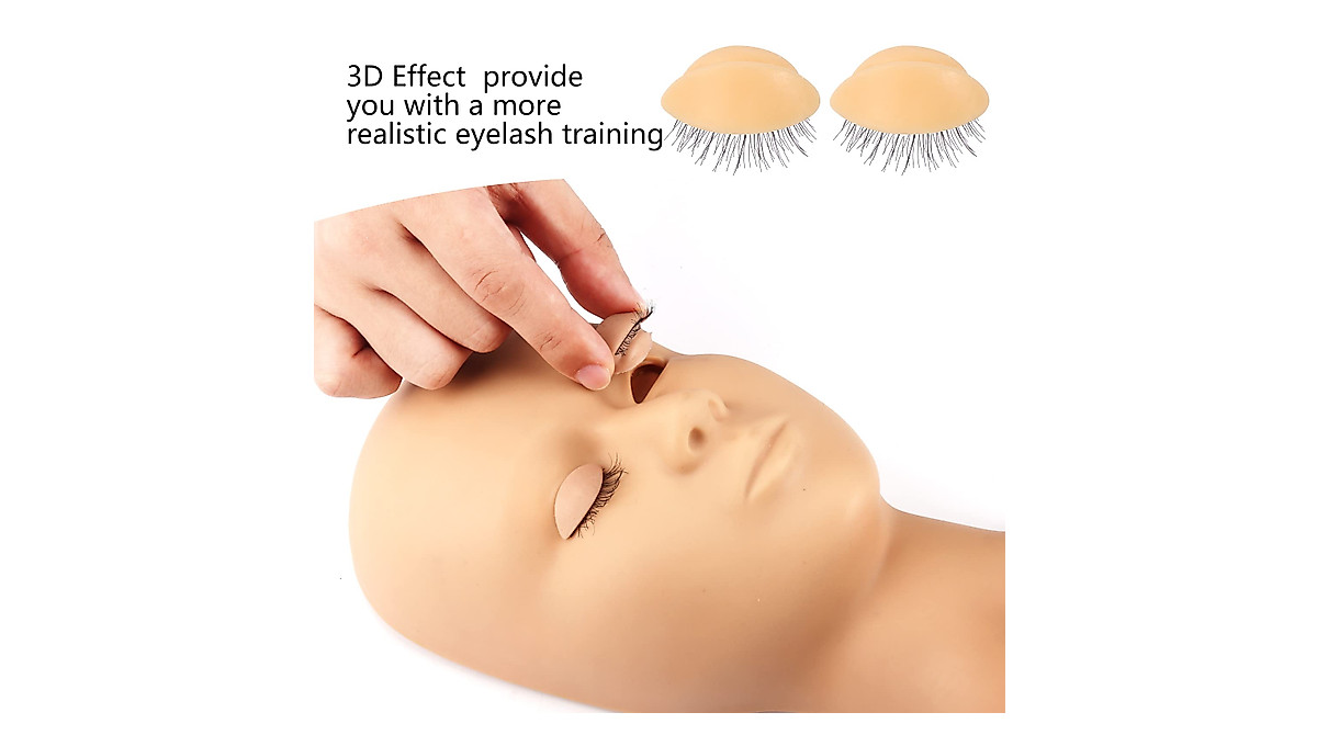 6 Pairs Realistic Eyelids for Eyelash Practice