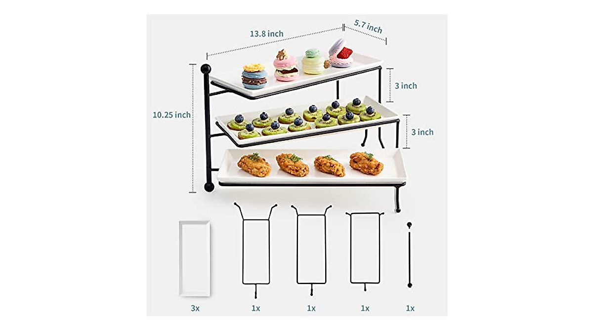 Sweese 3 Tier Serving Stand - Elegant Food Display