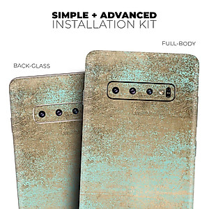 DesignSkinz Gold Scratched Foil v4 Protective Vinyl Decal Wrap Skin Cover Compatible with The Samsung Galaxy S20 (Screen Trim & Back Glass Skin)