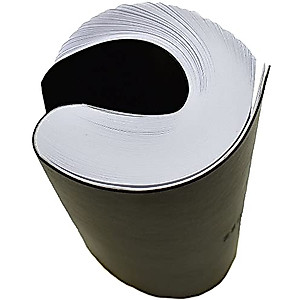 Zequenz Classic 360 Soft Cover Notebook, Soft Bound Journal, Large, Black, 5.75" x 8.25", 200 Sheets / 400 Pages, Ruled, Lined Premium Paper