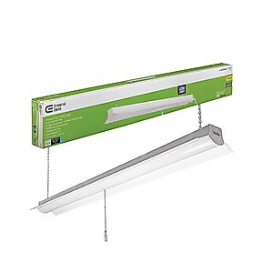 Commercial Electric 4 ft. Bright/Cool White Integrated LED Linkable Shop Light Fixture