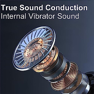 Wuztai Neckband Earphone Wireless Bluetooth Headset Conduction Headphones Bluetooth 5.3 Wireless Earbuds Sport