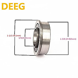 DEEG 4PCS Front Wheel Bushing to Bearing Conversion Kit Replaces Craftsman, Sears, AYP, Poulan, Husqvarna 9040H - 9040-N 532009040 532124959 - OEM Upgrade