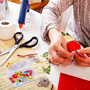 6 Pcs Rectangular Clear Plastic Storage Containers Box with Hinged Lid Plastic Beads Storage Containers Empty Case Organizer for Beads, Crafts, Jewelry, Small Items, 6 x 3.54 x 0.86"