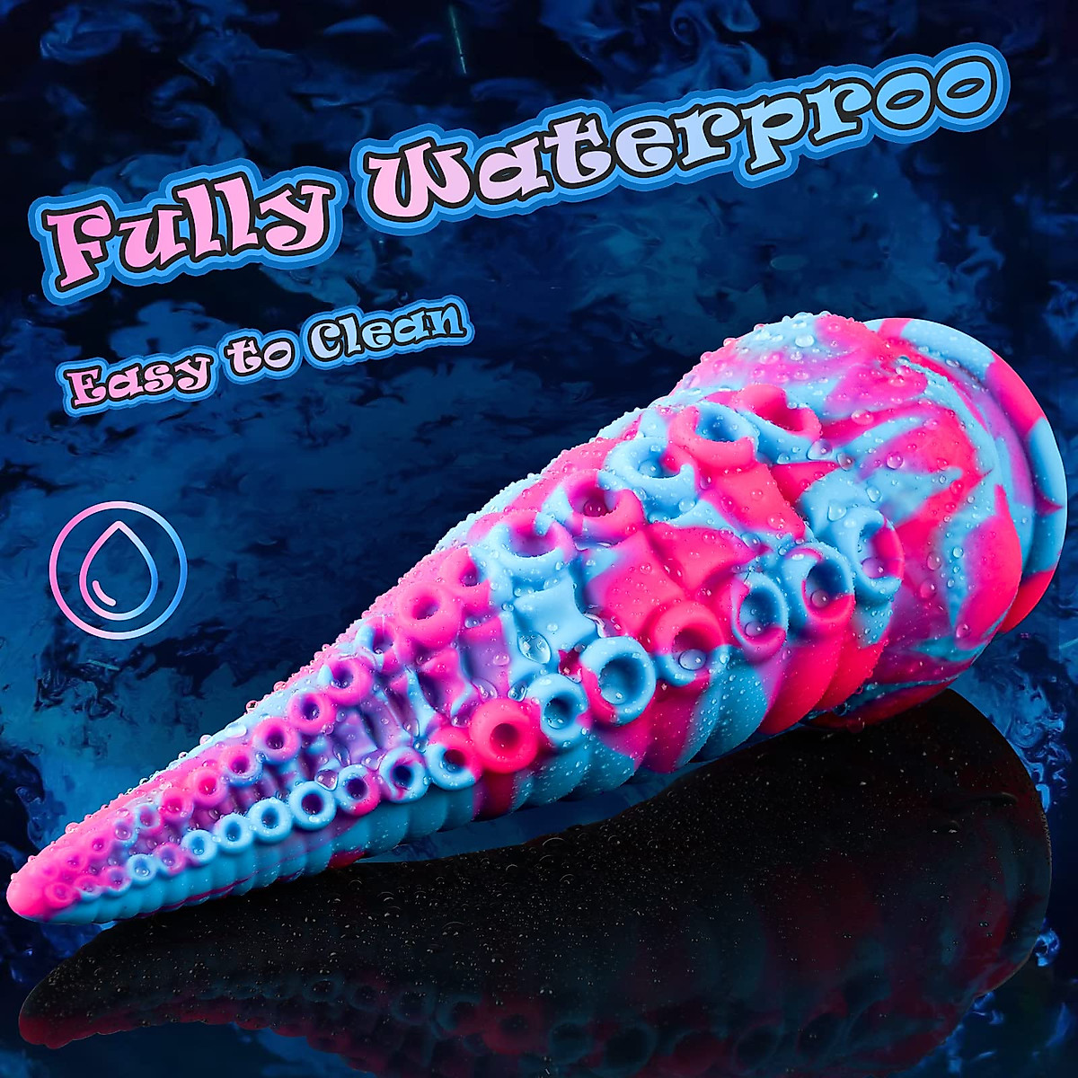 Monster Dildo Tentacle Adult Toy: Big Thick Dildos with Suction Cup for Women, Huge Fantasy Dildo with Octopus-Shape, 8.7” Silicone Giant Dildo