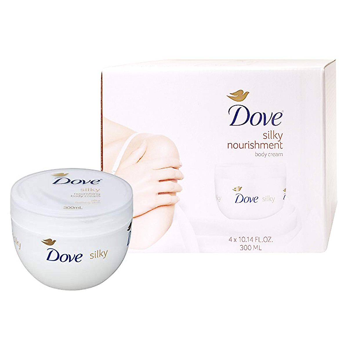 Dove Silky Nourishment Body Cream 300ml - 4 Pack