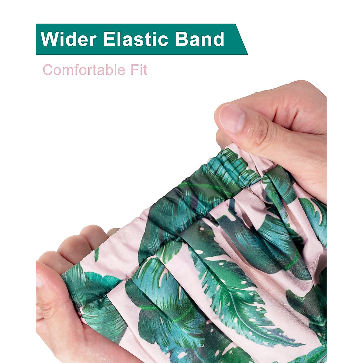 Auban Shower Cap Reusable,Ribbon Bow Bath Cap Oversized Large Design With Waterproof Exterior for All Hair Lengths,Great for Girls Spa Home Use,Hotel and Hair Salon (Green)