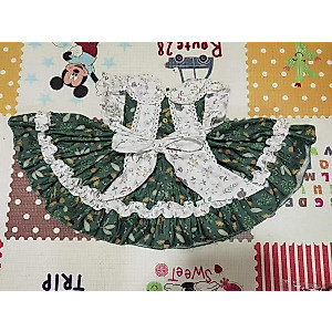 Qililandiy 7 Pcs Green Floral Fat Quarters Fabric Bundles Quilting Fabric Bundle Patchwork for Sewing Quilting and Crafting (18x22 inch)