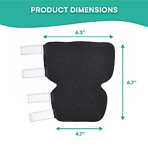 Dog Rear Leg Braces - Braces for Back Legs - Medium-Sized Dog Ankle and Small Dog Knee - Leg Sleeve, Hock and Ankle Support - Joint Wrap Compression Brace for ACL Tear - Canine Broken Leg Protector -