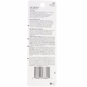 Revlon ColorStay Eyeliner Pencil, Charcoal [204], 0.01 oz (Pack of 3)