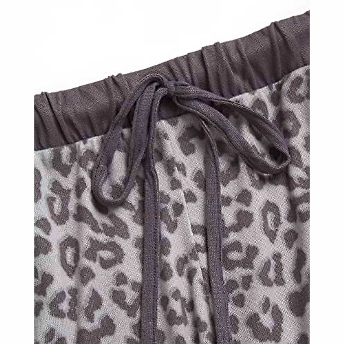 Lucky Brand Women's Pajama Set - 4 Piece Sleep Shirt, Tank Top, Pajama Pants, Lounge Shorts (S-XL), Size Large, Grey