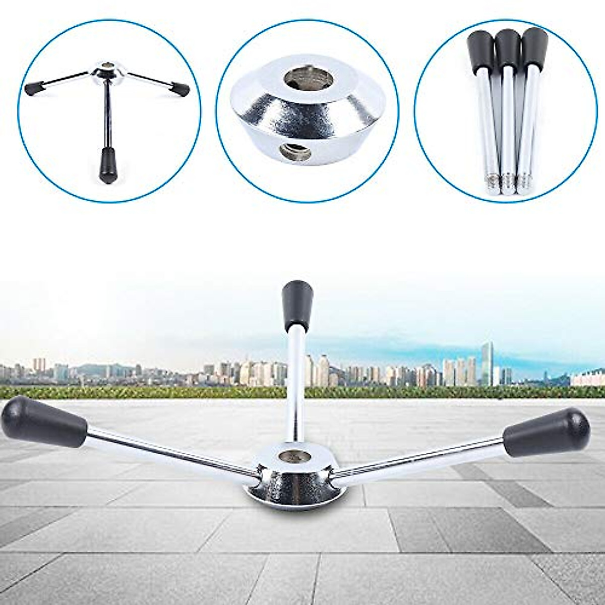 Drill Press Machines Parts Feed Hub Wheel & 195mm Handle Bar Set