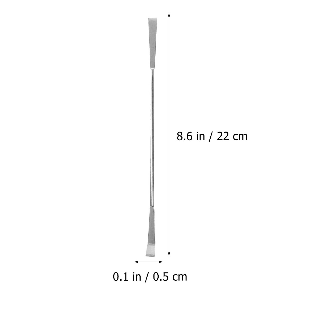 Hemobllo Stainless Steel Lab Spatula Micro Sampling Scoop Double Ended Mixing Spoon Laboratory Measuring Spoon for Powders Gel Cap Filler Micro Lab Spoon Laboratory Mixing Spatula Set (8 Pcs)