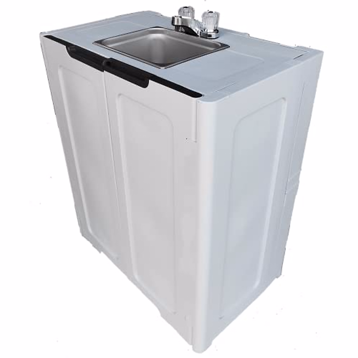 Portable sink self contained hot and cold water