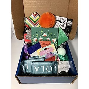 First Moon Gift|Menstruation First Period Kit for Teens|Tween Girl Gifts|Teens Period Celebration Starter Kit|Mother to Daughter Father to Daughter Gifts Box|New Moon Gift (Pouch Socks Pen Varies)
