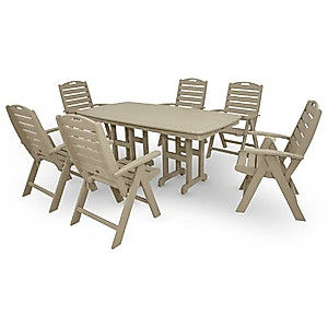 Trex Outdoor Furniture Yacht Club Folding Highback Chair, Sand Castle