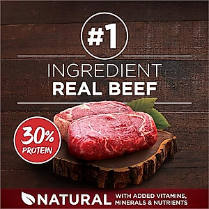 Purina ONE Grain Free Natural High Protein Dry Dog Food Formula True Instinct with Real Beef with Added Vitamins, Minerals and Nutrients - 12.5 lb. Bag