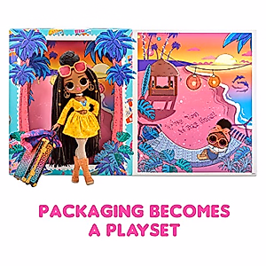 LOL Surprise OMG World Travel Sunset Fashion Doll with 15 Surprises Including Outfit, Travel Accessories and Reusable Playset – Great Gift for Girls Ages 4+