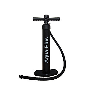 Aqua Plus Inflatable Stand Up Paddle Board High Pressure Double Action SUP Pump (Black, 63cm)