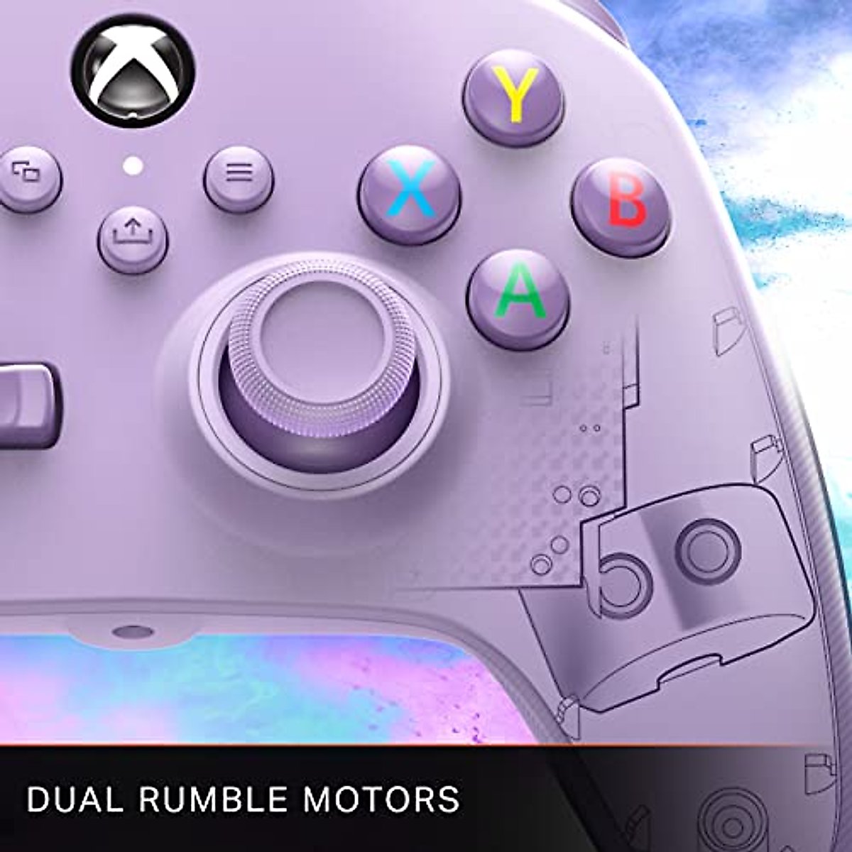 PowerA Nano Enhanced Wired Controller for Xbox Series X|S - Lilac, portable, compact, gamepad, video game, gaming controller, works with Xbox One and Windows 10/11
