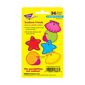 TREND ENTERPRISES, INC. Seashore Friends Mini Accents Variety Pack, 36 ct
