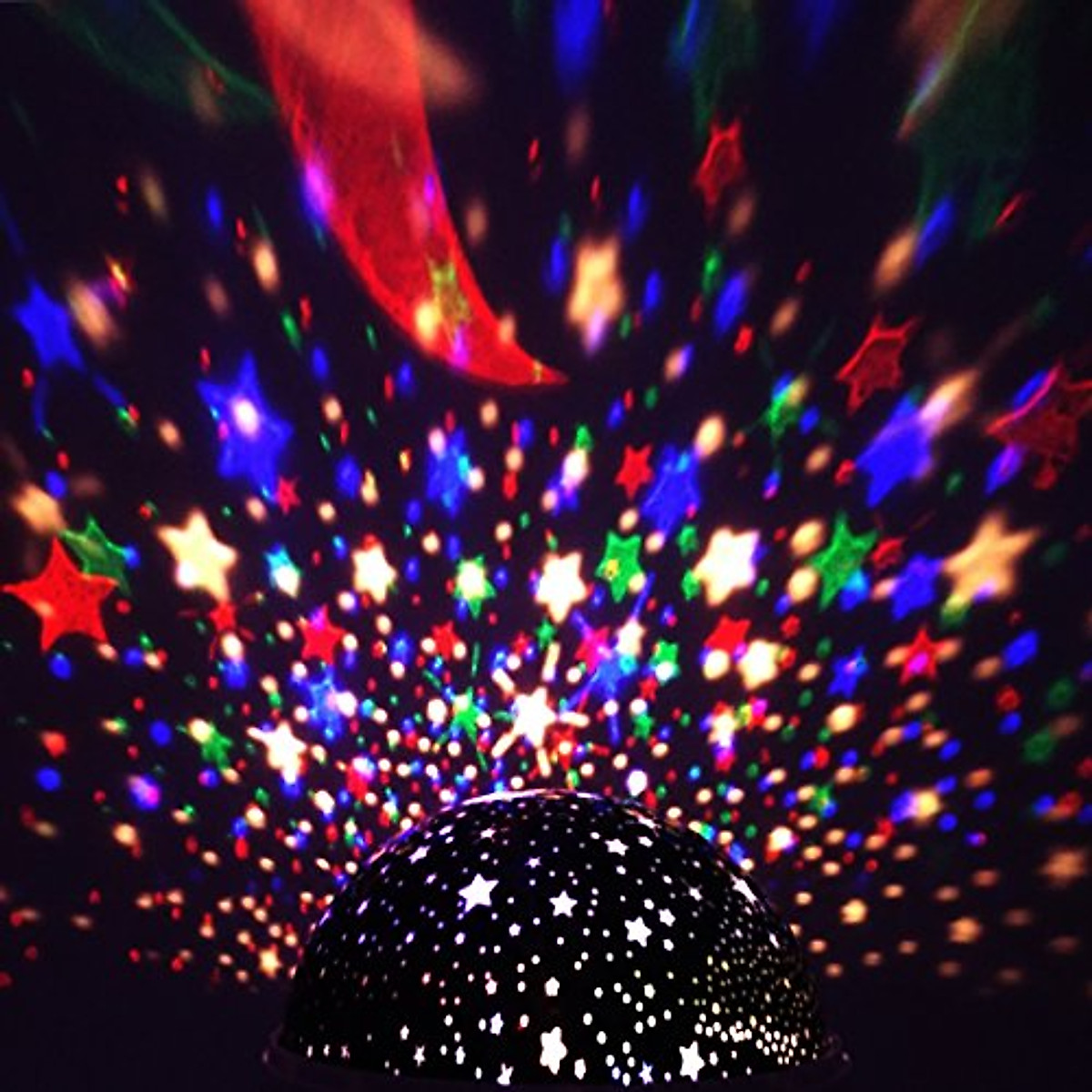 ZHOPPY Night Lights for Girls, Star and Moon Starlight Projector Bedside Lamp for Baby Room Kids Bedroom Decorations - Birthday Gifts for Girls, Pink