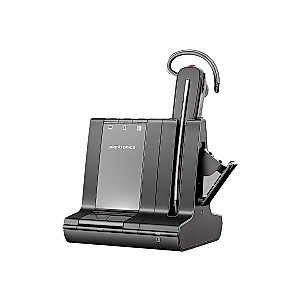 Poly Savi S8245-M Office Series Monaural Convertible Headset, Microsoft Version, Black