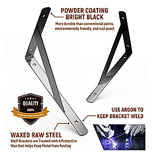 LEOPO Corner Floating Shelves Set of 4, Hardwood Storage Shelves, Cozy & Dependable Floating Shelves for Bedroom, Living Room, Kitchen, Office and More