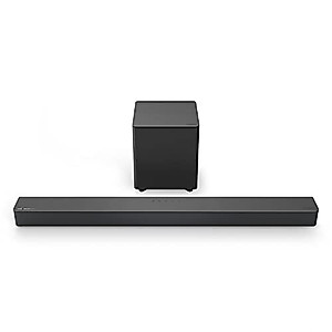 VIZIO M-Series 2.1 Immersive Sound Bar with 5 High-Performance Speakers, Dolby Atmos, DTS:X, Wireless Subwoofer and Alexa Compatibility, M215aw-K6, 2023 Model