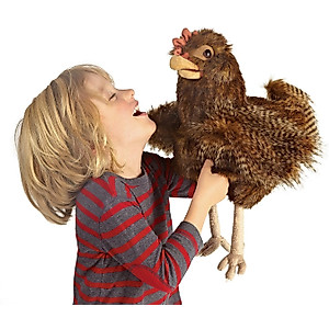 Folkmanis Hen Hand Puppet, Brown