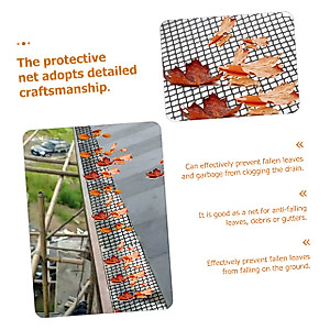 Sink Net Plastic Gutter Guard Rooftop Gutter Guard Plastic Gutter Cover Anti Leaf Protection Net Netting Gutter Drain Roof Netting Gutter Plastic Gutter Net Mesh
