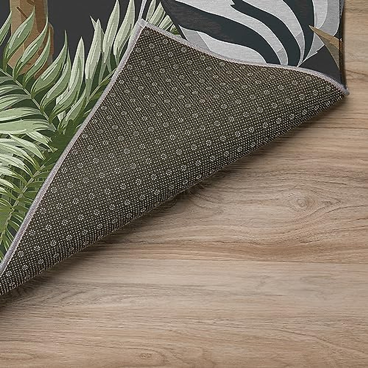 Dalyn Rugs Indoor/Outdoor Tropics TC13 Black Washable 8' x 10' Rug