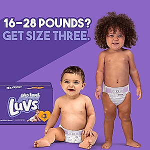 Luvs Triple Leakguards Diapers, Size 3 (168 Count) - Packaging May Vary