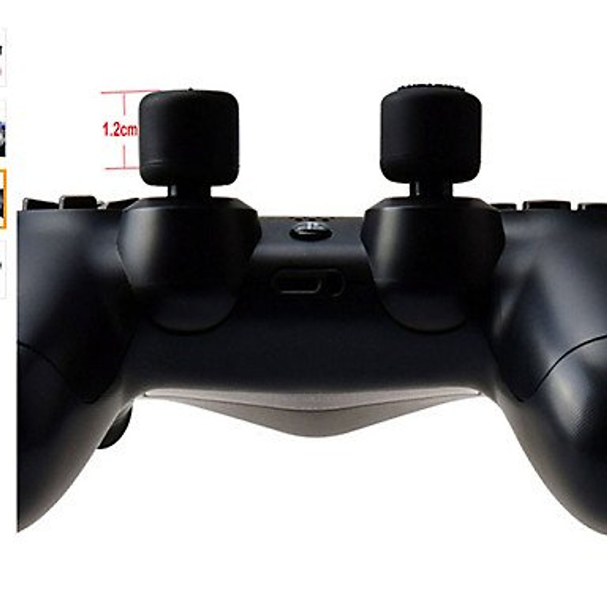 Pack of 8 pcs Analog Controller Gamepad Raised Antislip Thumb Stick Grips Thumbsticks Joystick Cap Cover for PS4, PS3, Xbox 360, Wii U, PS2 Controller (Black)