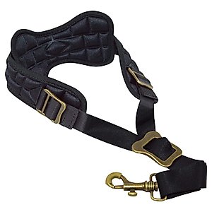 adorence Padded Saxophone Neck Strap - Comfortable Sax Strap with Breathable, Removable & Washable Neck Strap Cushion - H04 Black