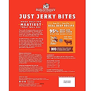 Stella & Chewy's Just Jerky Bites Real Beef Recipe Dog Treats, 6 oz. Bag