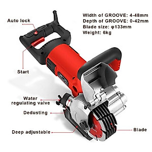 220V Wall Groove Cutting Machine Wall Chaser Slotting Machine Concrete Saw 1800W