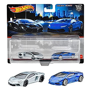 Hot Wheels Premium Car Culture 2-Pack Lamborghini Aventador Coupe and Lamborghini Huracán LP 610-4