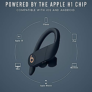 Powerbeats Pro Totally Wireless Earphones - Apple H1 Chip - Navy with AppleCare+ Bundle