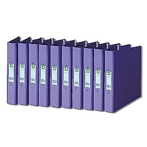 Q-Connect KF01474 2-Ring Binder A4 25mm Polypropylene Purple (Pack of 10)