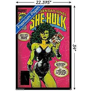 Trends International Marvel Comics - She-Hulk - The Sensational She-Hulk #1 Wall Poster, 22.375" x 34", Premium Unframed Version