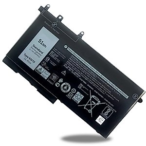 BOWEIRUI 93FTF D4CMT Laptop Battery Replacement for Dell Precision 15 3520 3530 Latitude 5280 5480 5580 5590 5490 5288 5290 5488 E5280 E5580 E5490 E5590 E5480 E5290 Series 4YFVG 83XPC 083XPC DJWGP