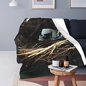 Ultra-Soft Micro Fleece Blanket Little Bird Nest Comfortable Simple Luxury Sofa Blankets 40"X30" Bedding Home Decorative